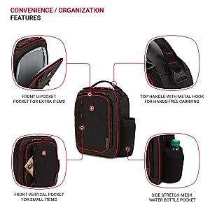 SwissGear Insulated, Black/Red, One Size