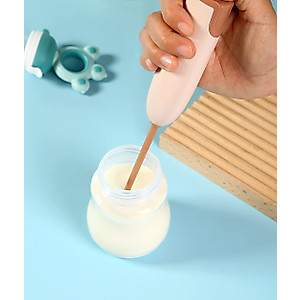 DOOBAANN Handheld Electric Baby Formula Mixer,Handheld Drink Mixer (Brown)