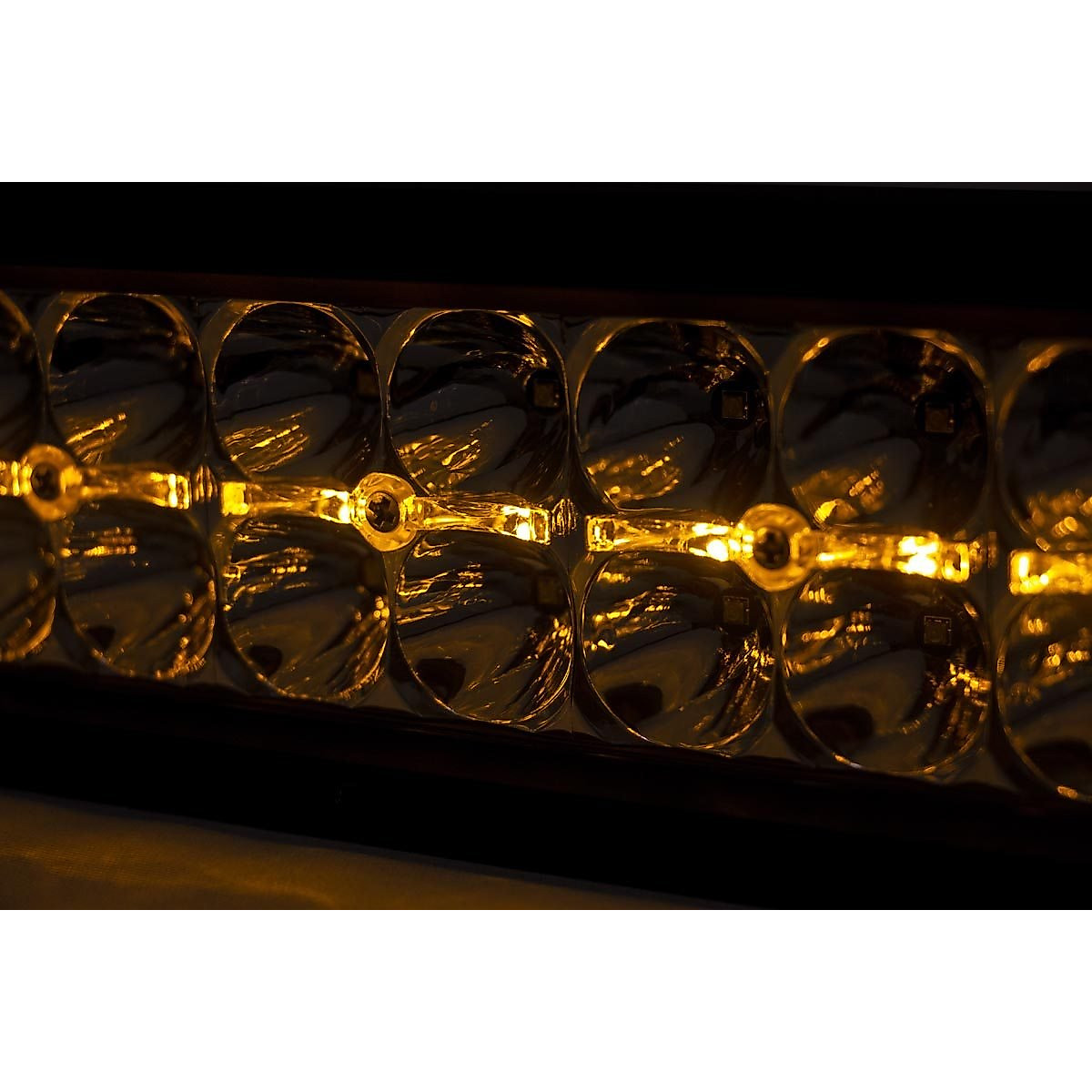 Rough Country 50" Black Series Dual Row LED Light Bar | Amber DRL - 70950BDA