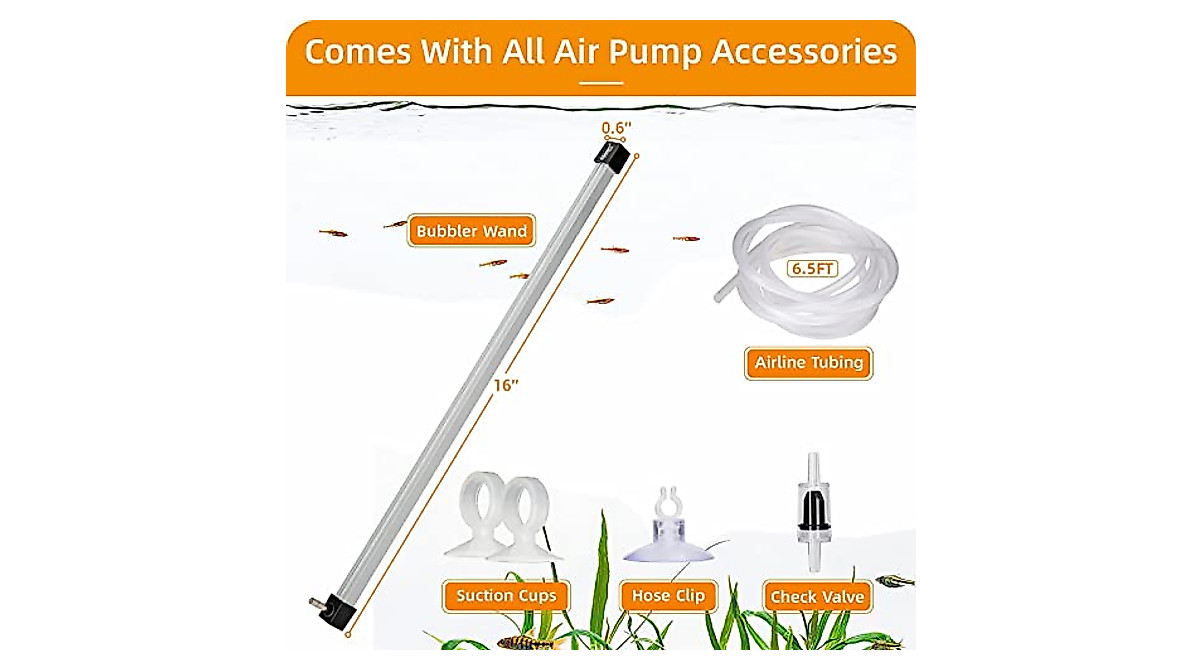 Hygger Bubble Curtain Wall Aquarium Air Stone Kit