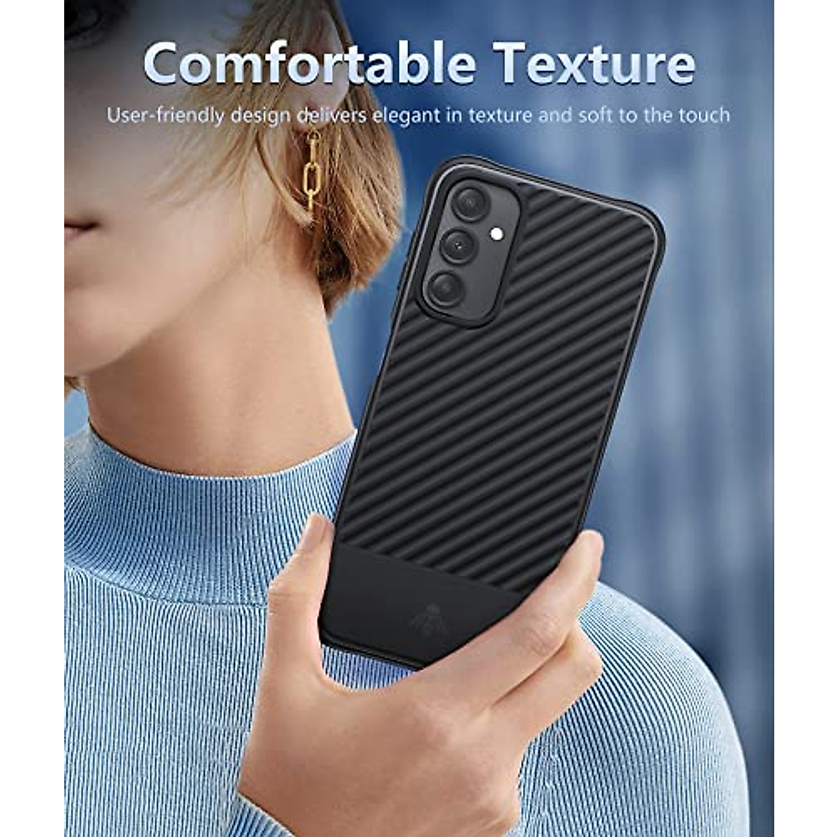 FNTCASE for Samsung Galaxy A14-5G Case: Soft TPU Slim Thin Protective Phonecase Shockproof Anti-Drop Full Body Protection Cell Phone Cover for Galaxy A145g - 6.6 inch 2023 Black
