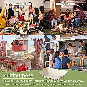 100 PCS Paper Food Trays 0.5 lb Food Holder Trays,Eco Friendly Food Boats,Disposable Plaid Classy Red,Blue and White Boats for Festival,Carnival, for Concession Food and Condiments,Mini Food Trays