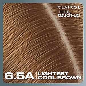 Clairol Root Touch-Up by Nice'n Easy Permanent Hair Dye, 6.5A Lightest Cool Brown Hair Color, Pack of 1
