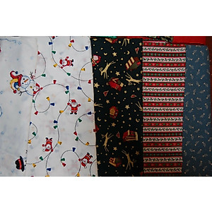 Lot of 40Pcs Christmas Quilt Blocks, Cotton Fabric Charm Pack, 10" Squares