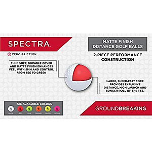 Zero Friction Men's SuperTube Golf Kit (Includes 3 Golf Balls, 1 Universal fit Glove, and Pack of Golf tees), Neon Orange