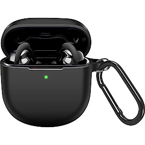 SaharaCase Anti-Slip Silicone Case for Bose QuietComfort II Headphones [Rugged] Full Body Protection Antislip Grip Slim with Carabiner Clip - Black