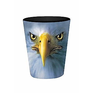 Eagle Face 2oz Shot Glass