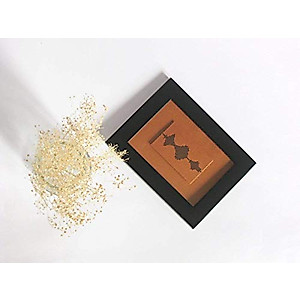 I Love You Soundwave Art, Bronze Visible Voice Gift for 8th Wedding Anniversary, Valentines Day Gift for her or him, Husband Gifts from Wife, Mother's Day Gift