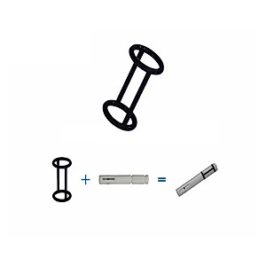 CAEAFF Rubber H Shaped Ring Small Seal Gasket, Compatible for Middle Valve Rod Soft Serve Machine Accessory Replacement Spare Part Ice Cream Maker