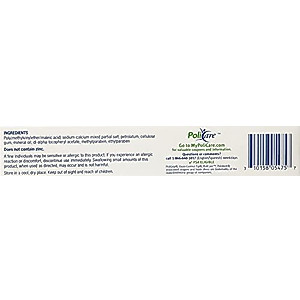 SUPER POLIGRIP Denture Adhesive Cream Extra Care 2.20 oz (Packs of 6)