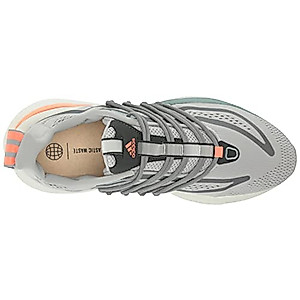 adidas Men's Alphaboost V1 Running Shoe, Grey/Coral Fusion/Magic Grey, 9