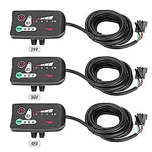 VGEBY E-Bike Controller Display, Waterproof Electric Brushless Controller Display Control Panel DIY Accessory for Electric Bike Scooter (48V)