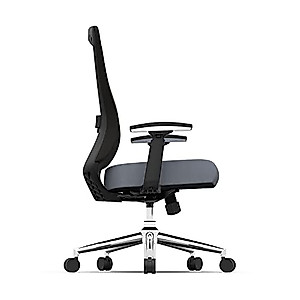 Realspace® Levari Mesh/Vegan Leather Mid-Back Task Chair, Gray/Black