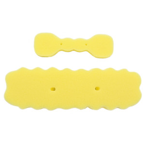 MoomooBaby Brush Replacement Sponges 6 Pack: 3 Bottle Sponges + 3 Nipple Sponges