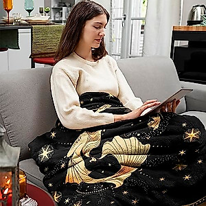 Henazin Pisces Gifts, Pisces Gifts for Women Men, Pisces Decor, Pisces Blanket, Pisces Zodiac Gift, Pisces Astronomy Gift, Pisces Birthday Gift for Women Men, Constellation Gift Blanket 50"X60"