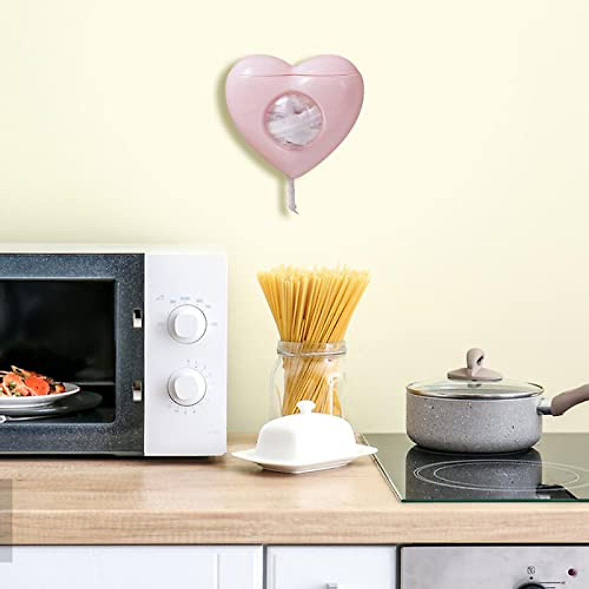 Wrap Storage Box,Cling Film Sleeve Storage Box, F-resh Keeping Bag Storage Box,Multi-Functional Preservation Box,P-lastic Wrap Holder for Refrigerator