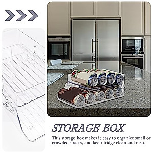 Kichvoe Drink Rack cola Container Drink Container Storage Rack can Organizer Rolling Drink Organizer Multi-Function soda Holder Beverage Can Holder can Drink Holder soda Rack Plastic Small