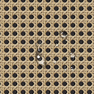 Self Adhesive Rattan Look Shelf Liner Contact Paper for Kitchen Cabinets Dresser Drawer Cupboard Table Furniture Walls Decal 17.7X117 Inches