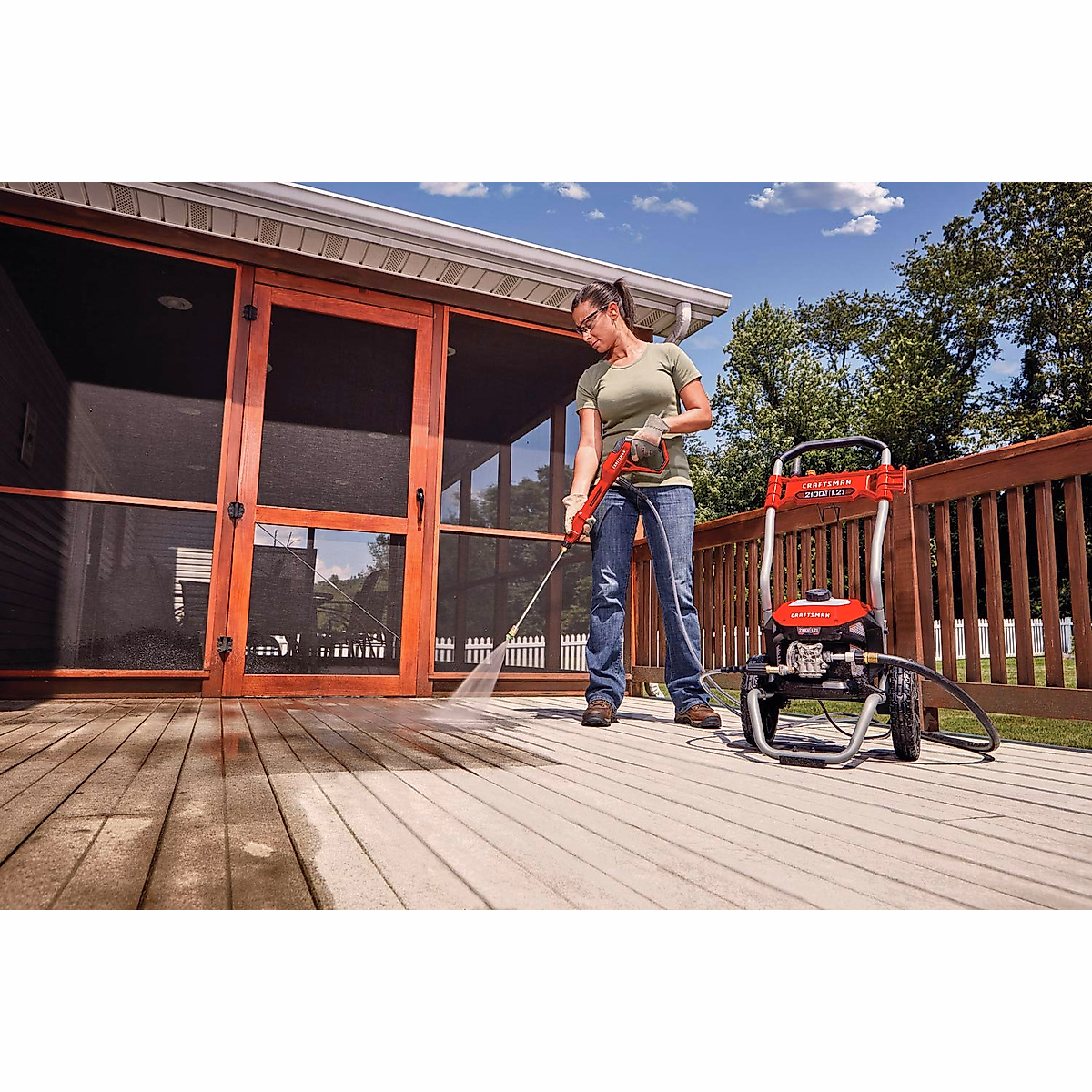 CRAFTSMAN Electric Pressure Washer, Cold Water, 2100-PSI, 1.2 GPM, Corded (CMEPW2100)