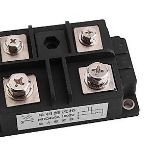 400A 1600V Single-Phase Diode Bridge Rectifier,Acogedor High Power 4 Terminals Singe Phase Bridge Rectifier Module