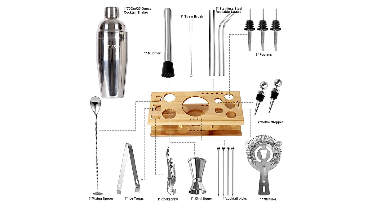 Complete 26-Piece Bartender Kit for Every Home