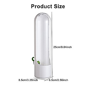 2pcs Fresh Herb Keeper, Herb Saver, Herb Keeper for Refrigerator, Herb Storage Container Keeps Greens Fresh Herb Saver Asparagus ​Keeper Practical Kitchen Tools for Cilantro(2 pcs)