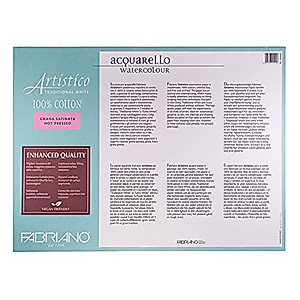 Fabriano Artistico Watercolor Block, 18" x 24", Traditional White
