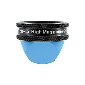 Volk G-4 Gonio Lens - Numerous Contact Type, Handle and Ring Size Options (G-4 High Mag Gonio, No Flange, Small Ring)
