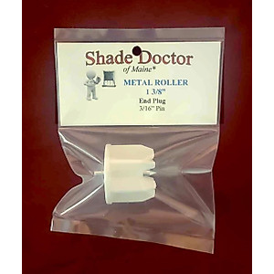 Shade Doctor of Maine END PLUG for 1 3/8" METAL Roller Window Shades with 3/16" Pin