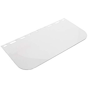 Replacement Face Shield, 8"x 15.5"x .040, Clear Polycarb, Model 15151