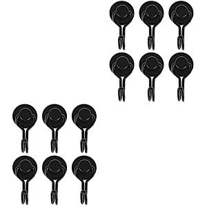 Alipis 12 pcs Functional Hooks Mount Magnetic Bedroom Pot Wall Entryway Coat Fridge Heavy Classroom Key Holder Towel Practical Cabins Holders Utensils Neodymium Nursery Wall-Mounted
