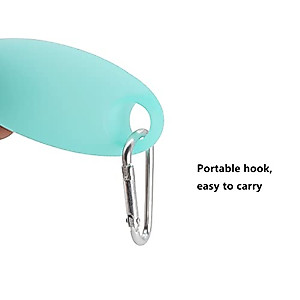 Timiuu Squeeze Salad Dressing Bottles with Hook | Portable Sauce Condiment Containers | 3 OZ, Set of 3 | Food-grade Silicone, BPA Free