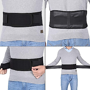 . life Heated Waist Belt, Portable Tourmaline Waist Support Brace, Magnetic Self Heating Pad, Waist Belt for Arthritis Joint Pain Relief Injury Recovery