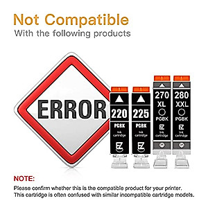 E-Z Ink (TM) Compatible Ink Cartridge Replacement for Canon PGI-250XL PGI 250 XL to use with PIXMA MX922 MX722 MG5420 MG5520 MG5620 MG6320 MG6420 MG6620 MG7120 MG7520 iP8720 (Large Black, 6 Pack)