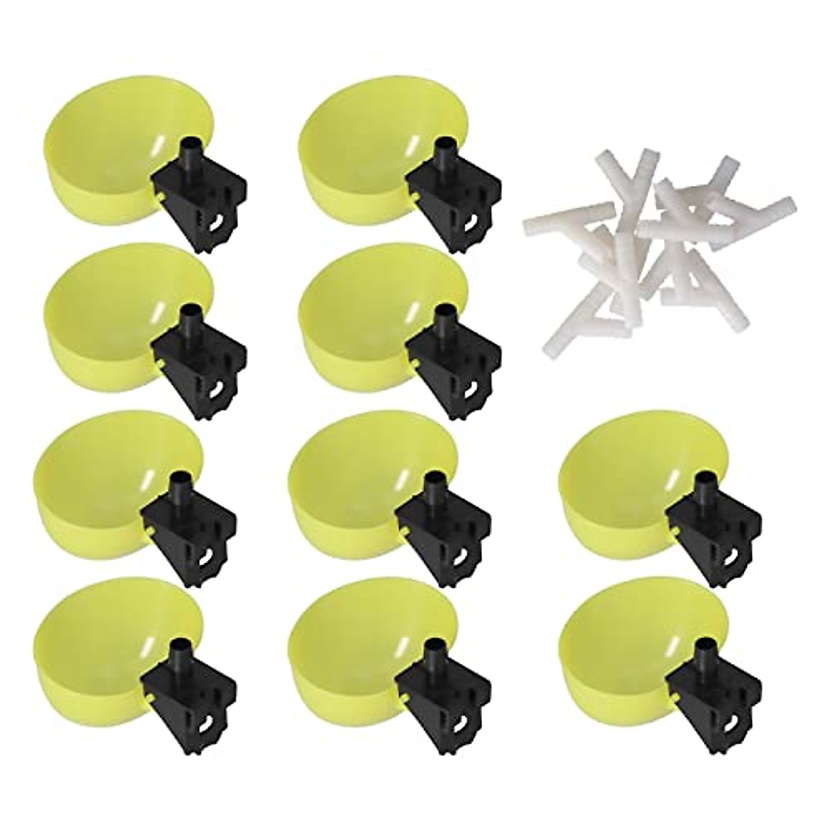 Automatic Bird Drinker Cups, Automatic Poultry Waterer Professional Design for for Pet Bird for Parrots(9.5mm)