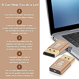 Unleash The Power of Furjosta 4K DisplayPort Emulator- Seamless Integration with Headless Systems and Support up to 4K@60Hz Resolution