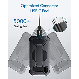 [10ft, 2-Pack] USB C Cable Fast Charging, Long USB A to Type C Charger Cable Braided for Samsung Galaxy A10e A03s A13 A32 A50 A51 A52 A53 A71 Note 20 10 9, S22 S21 S20 Ultra S10 S10e S9, LG G8 Moto G9