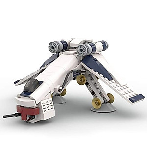 Building Boat Republic Dropship with at-OT Walker,Collectible Building Toy Model,Creative Building Bricks,Educational Building Kits (436 PCS)