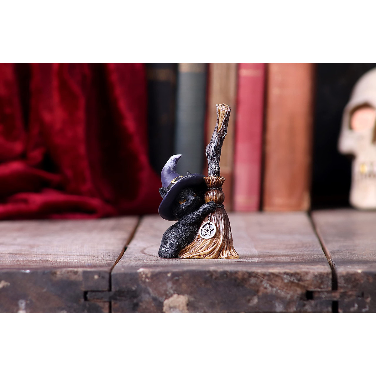 Nemesis Now Familiars Broom 11.5cm, Black