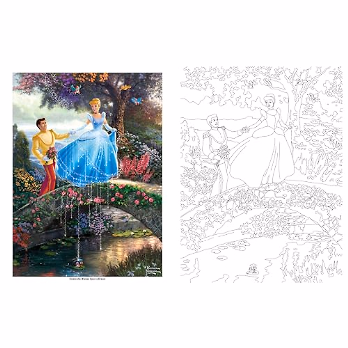 Disney Dreams Collection Thomas Kinkade Studios Coloring Book