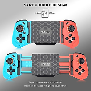 arVin Wireless Gamepad Controller for iPhone, iOS, Android, PC, Phone Game Controller for iPhone 15/14/13/iPad/MacBook/Samsung Galaxy S23/22/21/TCL/Tablet/Call of Duty Mobile/Genshin Impact/Diablo