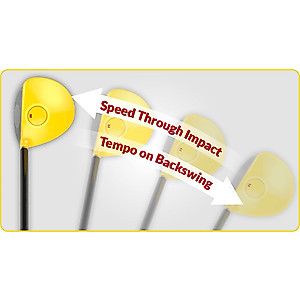 Ripcoil RP6 -Golf Swing Training Aid and Distance Trainer, Whippy Shaft and Driver Head, Hit Balls with This Aid, Increase Swing Speed and Distance Fast (Right Hand)