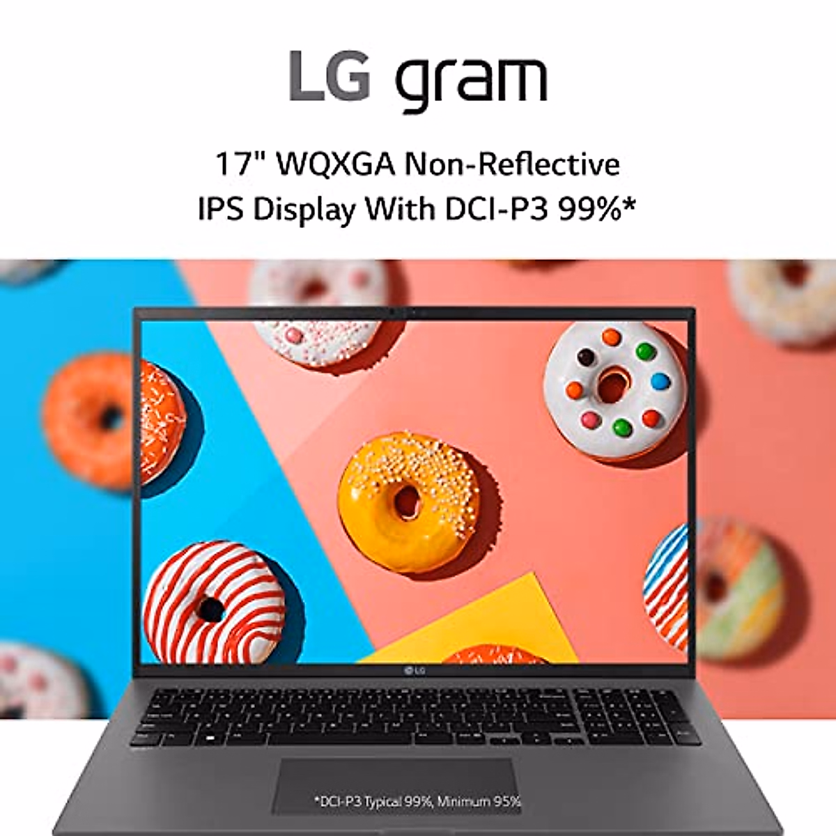 LG gram (2022) 17Z90Q Ultra Lightweight Laptop, 17" (2560 x 1600) IPS Display, Intel Evo 12th Gen i7 1260P Processor, 32GB LPDDR5, 2TB NVMe SSD, FHD Webcam, WiFi 6E, Thunderbolt 4, Windows 11, Gray