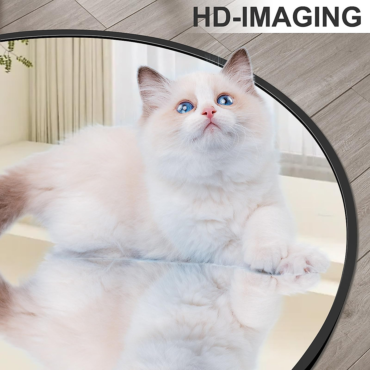 BOGDA 64"x21" Arched Full Length Floor Mirror with Stand, Aluminium Metal Frame for Wall Mounted Full Body Mirrors Leaning Body Hanging Wall Mirror for Bedroom Living Room Dressing Mirrors-Black