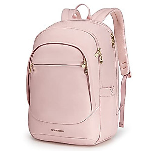 LIGHT FLIGHT Women Backpacks Laptop Backpack for Women 17.3 inches Computer Bags for Work Travel College, Gifts for Women, Pink