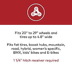 YAKIMA, HoldUp EVO Tray-Style Hitch-Mounted Bike Rack for Cars, SUVs, Trucks and More, Carries 2 Bikes, Fits 1.25” Hitches, 1 1/4 in