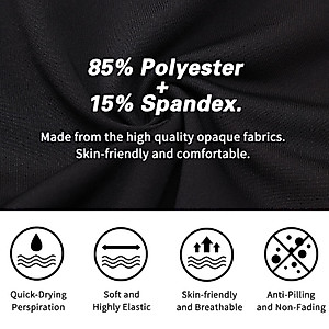 WRAGCFM Men's Long Sleeve Compression Shirts, Athletic Running T-Shirt Cool Dry Workout Base Layer Top（Black，L）