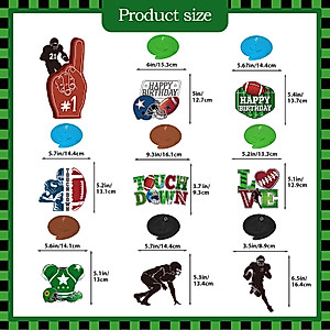 Football Party Decorations 2024 Football Game Time Touch Down Banner Football Banner with Football Party Hanging Decorations Football Party Supplies
