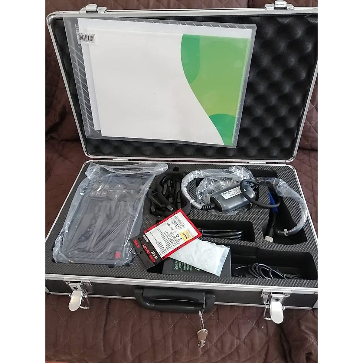 SWR Dawei Vet Ultrasound Machine Portable Veterinary Handheld Scanner B-Ultra Sound Lightweight Ultrasound Pregnancy Tester with Waterproof Probe for Pig,Sheep,Dog use (Back Fat Probe)