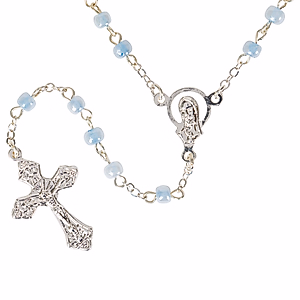 Roman Giftware Inc., Children's Gifts, New Baby, .75" H Bless BOY Box W/Rosary,Religious, Inspirational, Durable (2x2x1)